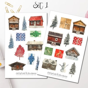 Forest Animals Winter Sticker Set - Stickers Animals Journal Stickers ...