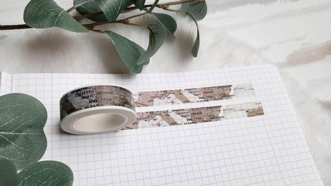 Washi Tape Map - World Map, Europe, Italy, France, Travel, Vacation ...