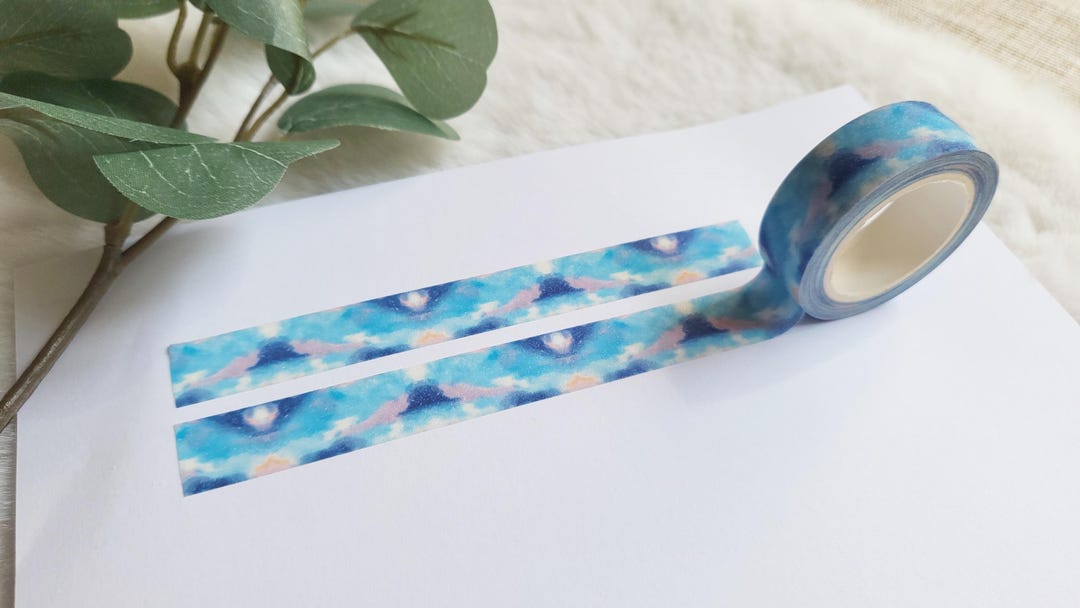 Washi Tape Clouds - Glitter, Glitter, Pattern, Blue, Fog, Sky, Weather ...
