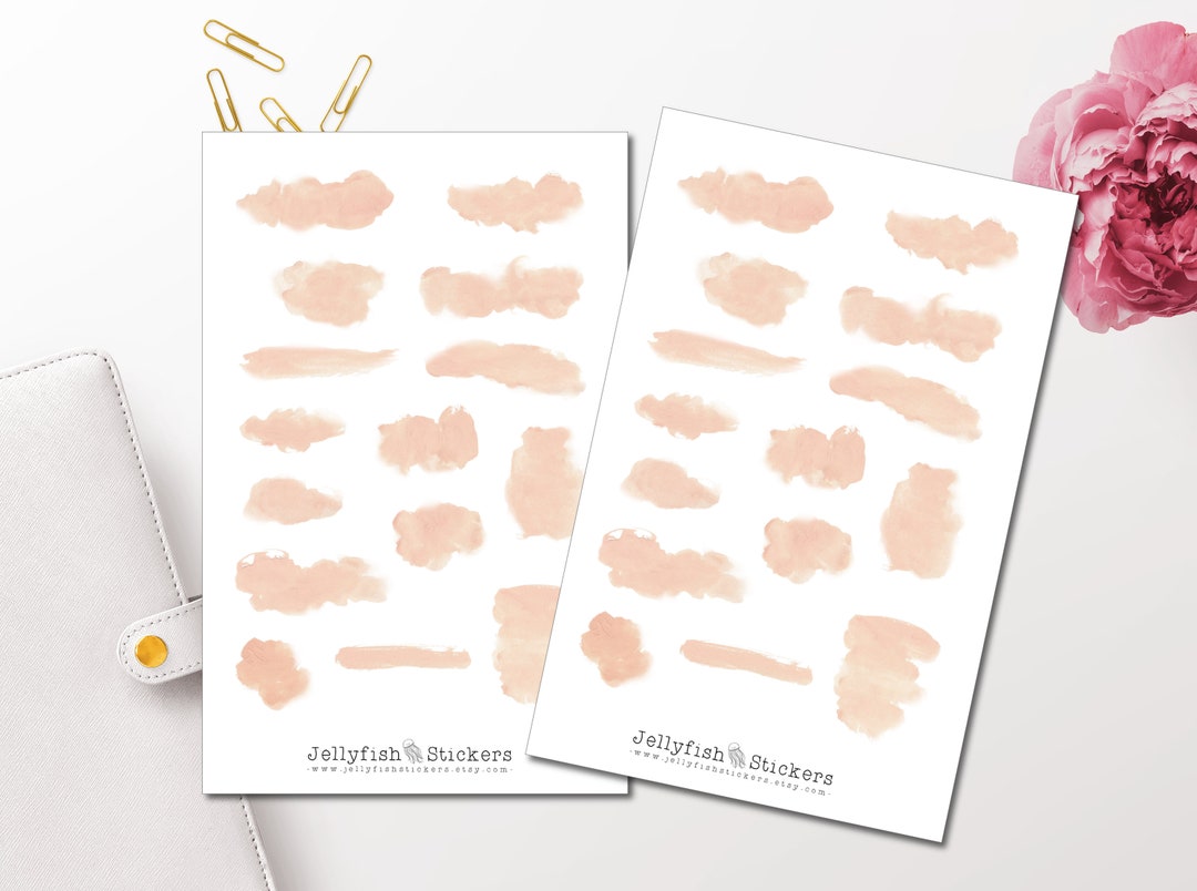 Creamy Shapes Sticker Set - Functional Stickers, Journal Stickers ...
