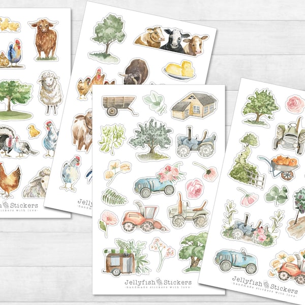 Farm Sticker - Etsy