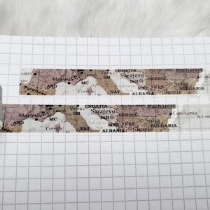 Washi Tape Map World Map, Europe, Italy, France, Travel, Vacation, City ...
