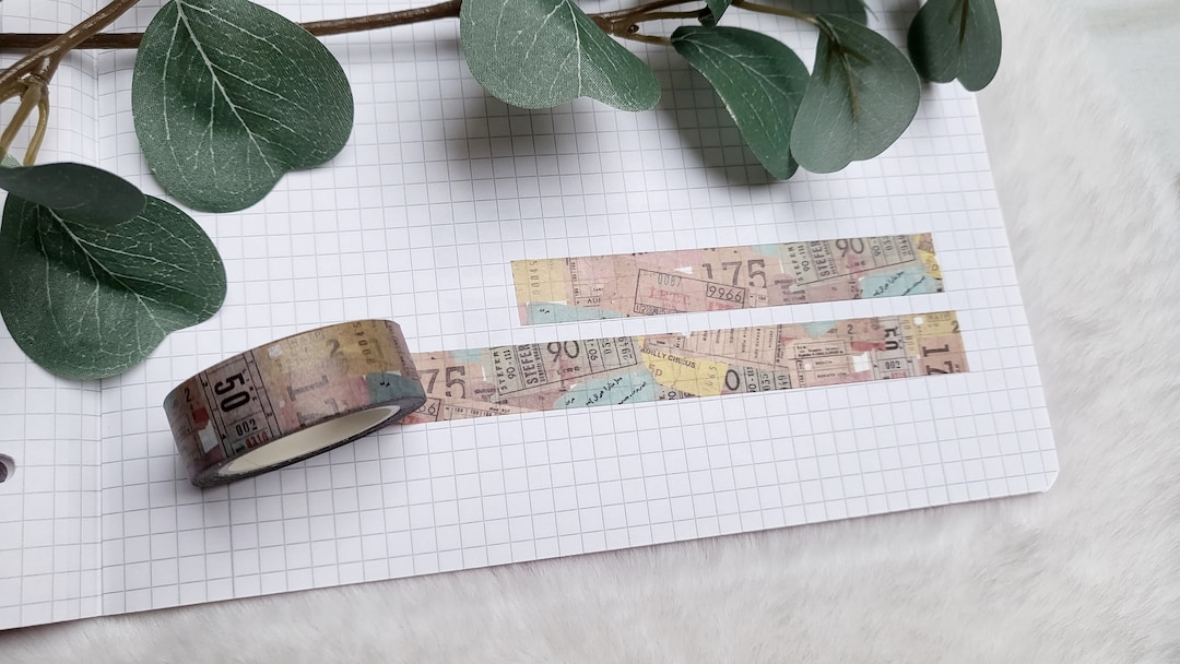 Washi Tape Tickets Beige, Brown, Vintage - Etsy