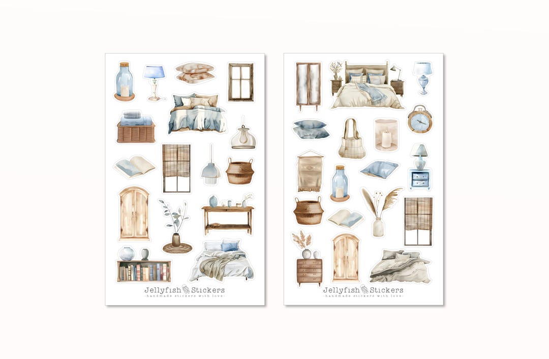 Furniture Sticker Set - Stickers, Journal Stickers, Planner Stickers ...