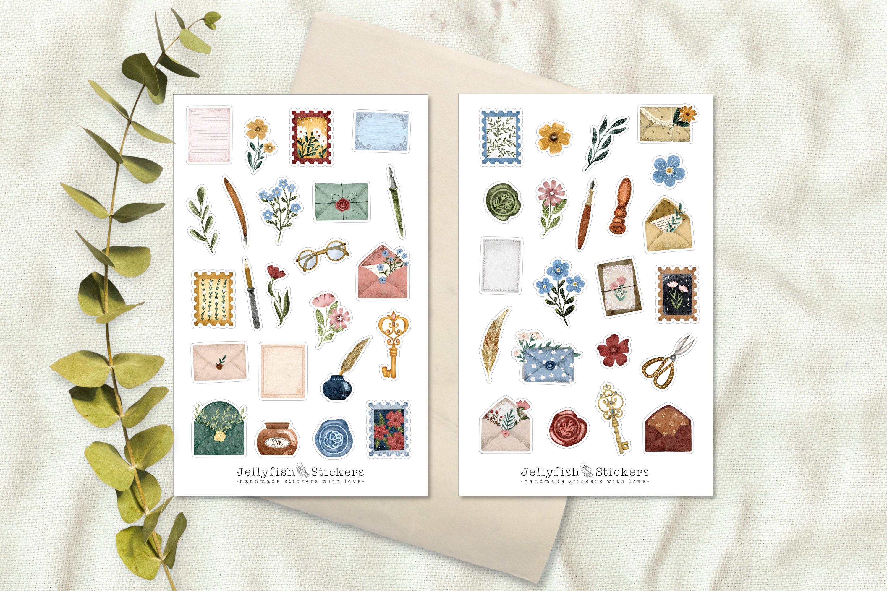 Briefe Sticker Set Aufkleber, Journal Sticker, Planer Sticker, Sticker ...
