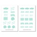 Mint Shapes Sticker Set - Functional Stickers Journal Stickers ...