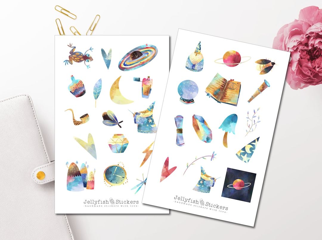 Wizard Sticker Set Sticker Journal Sticker Planner Sticker Sticker ...