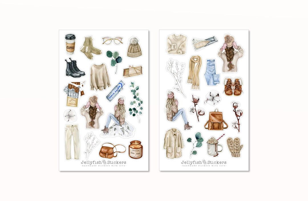 Winter Sticker Set Journal Sticker, Planer Sticker, Aufkleber, Sticker ...