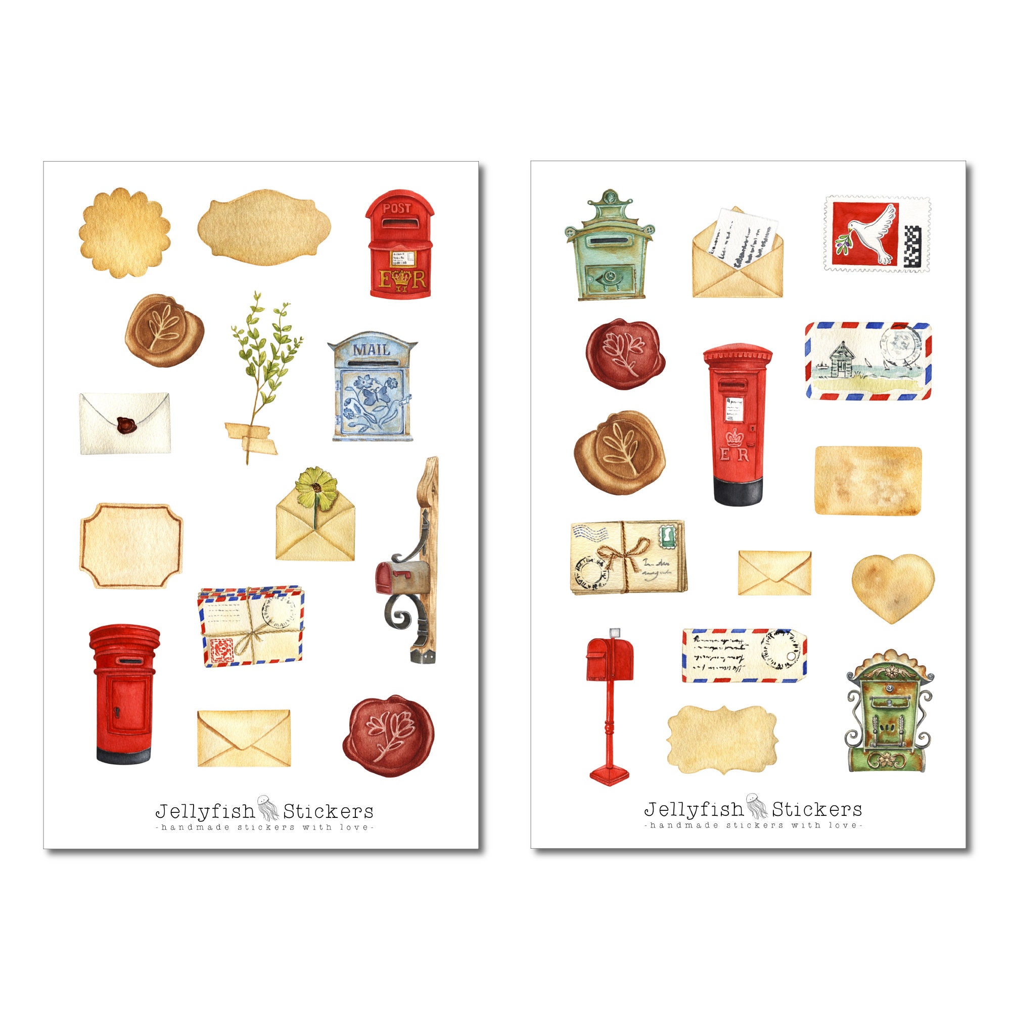 Mailbox Sticker Set - Stickers, Journal Stickers, Planner Stickers ...