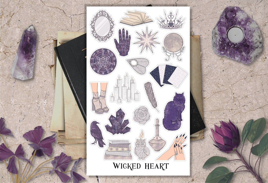 Witch Sticker Sheet Stickers, Stickers, Magic, Spells, Witch Book ...