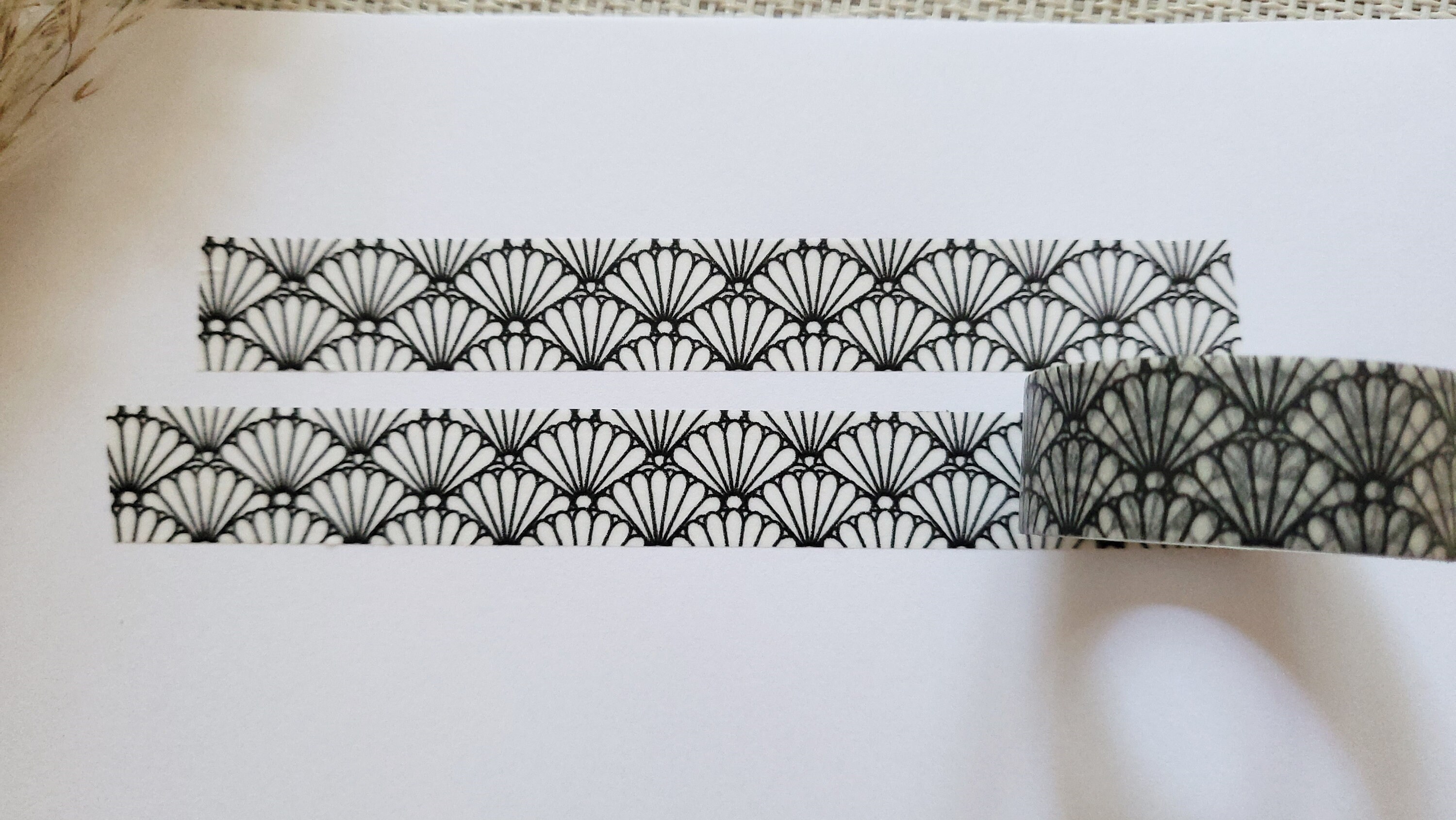 Washi Tape Shells - Black and White, Pattern, Sea, Vacation ...