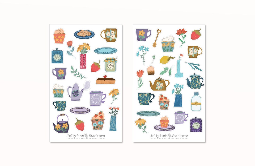 Colorful Kitchen Sticker Set - Sticker Cookbook Journal Sticker Cooking ...