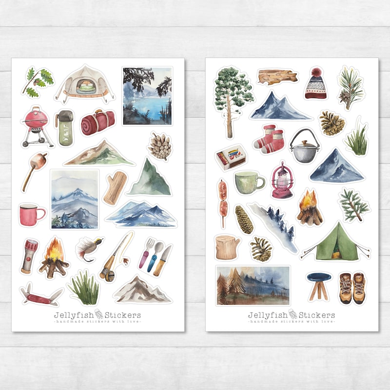 Camping Collage Pack - Etsy