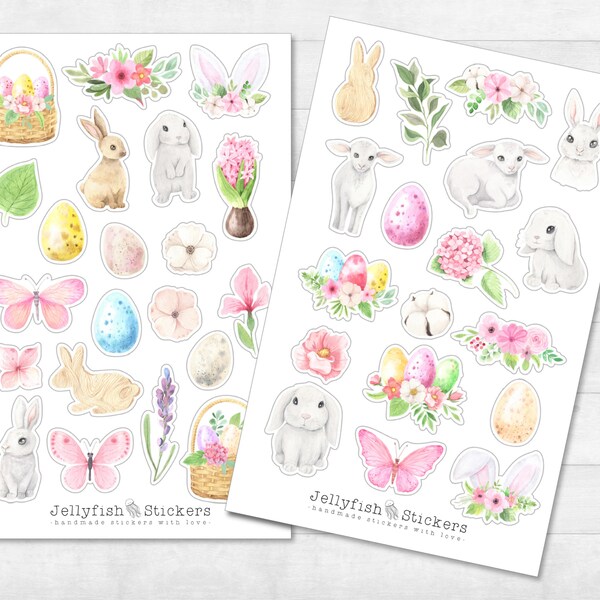 Easter Stickers - Etsy