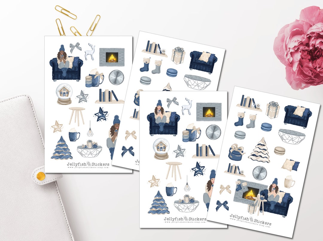 Christmas Girl Sticker Set Journal Stickers Planner Stickers Girls ...