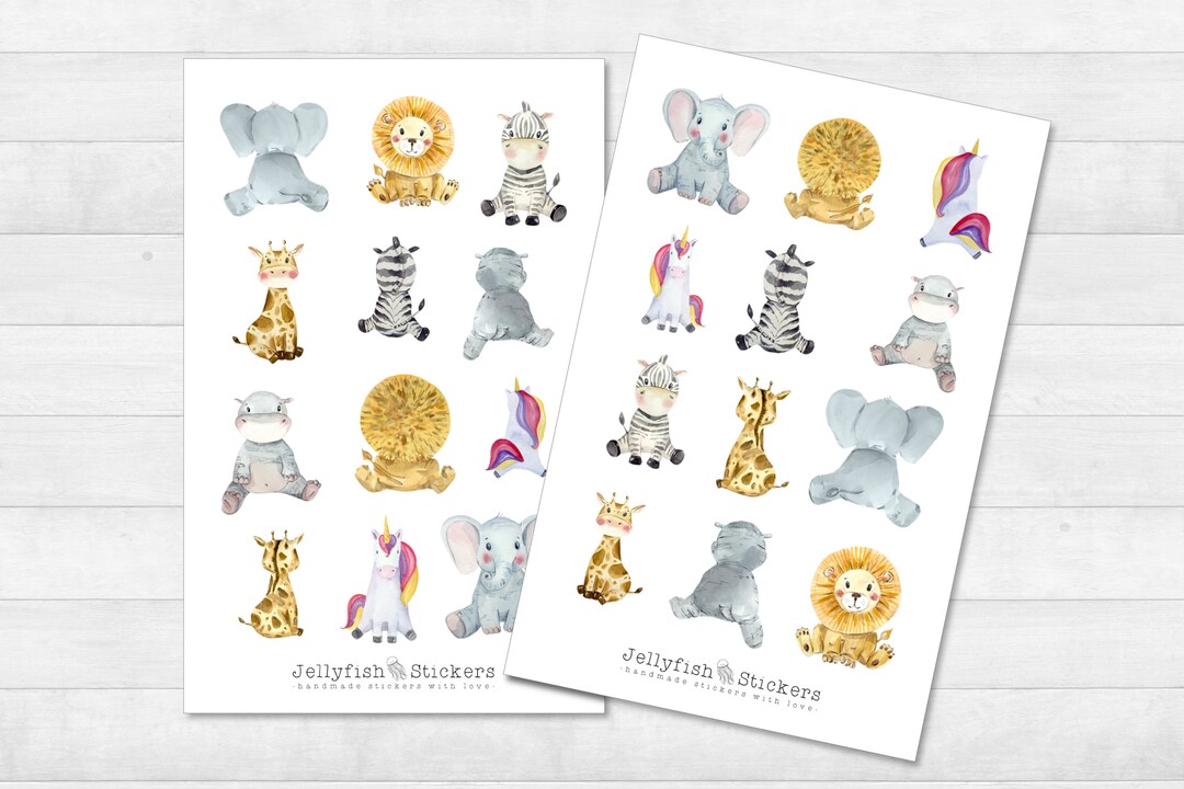 Baby Animals Sticker Set - Cute Stickers Journal Stickers Planner ...