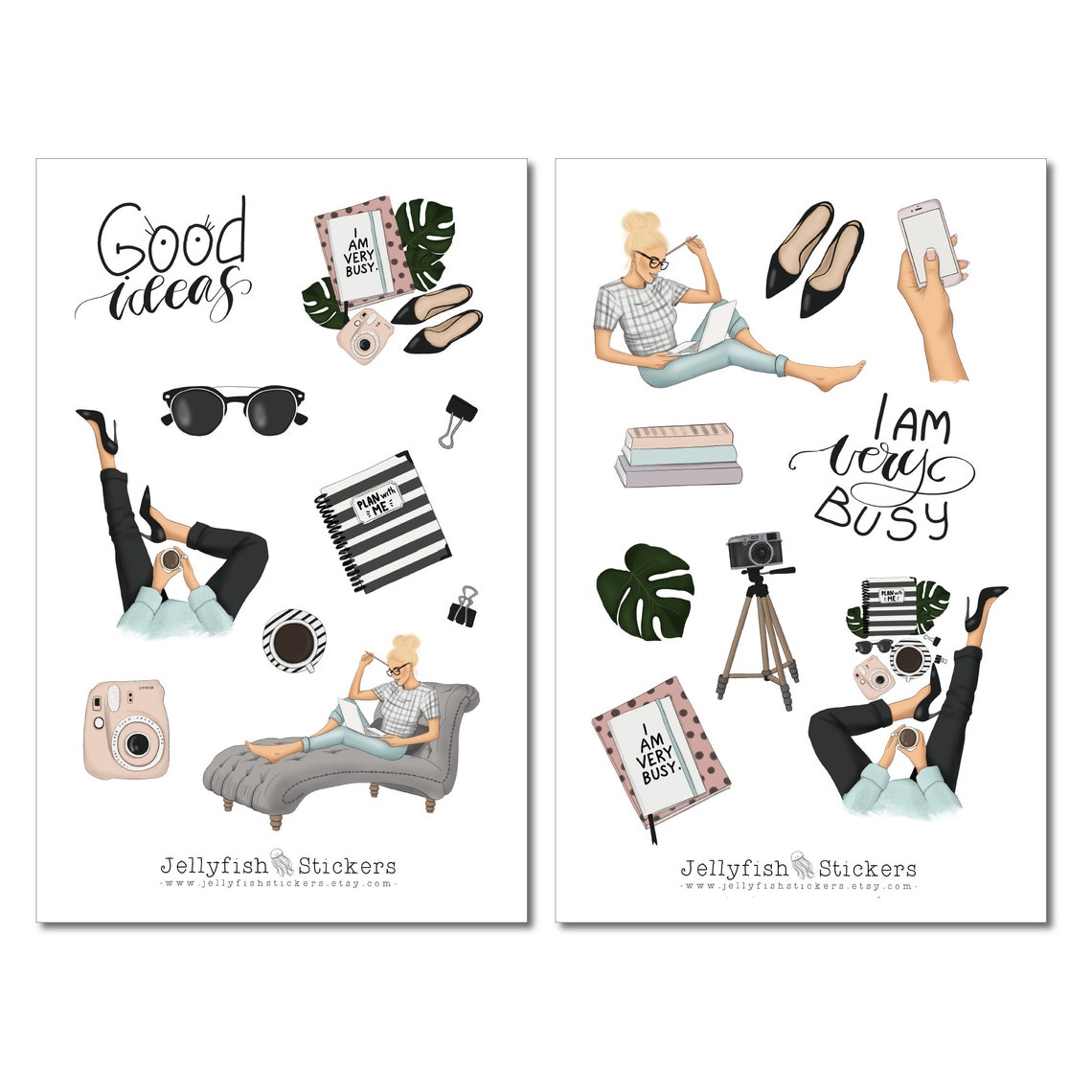 I Am Very Busy Sticker Set - Stickers Journal Stickers Planner Stickers ...