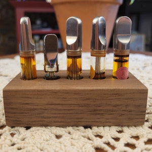 510 Vape Cartridge & Pen Holder Wooden Vape Holder Handmade From Solid ...