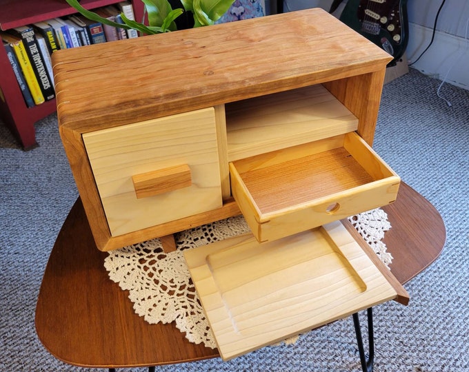 Wooden Stash Box Mid Century Modern Box Stasher High End Stash Box ...