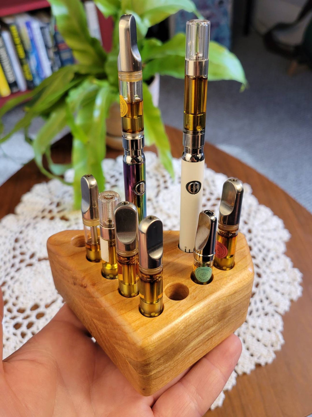 510 Vape Cartridge & Pen Holder Wooden Vape Holder - Etsy