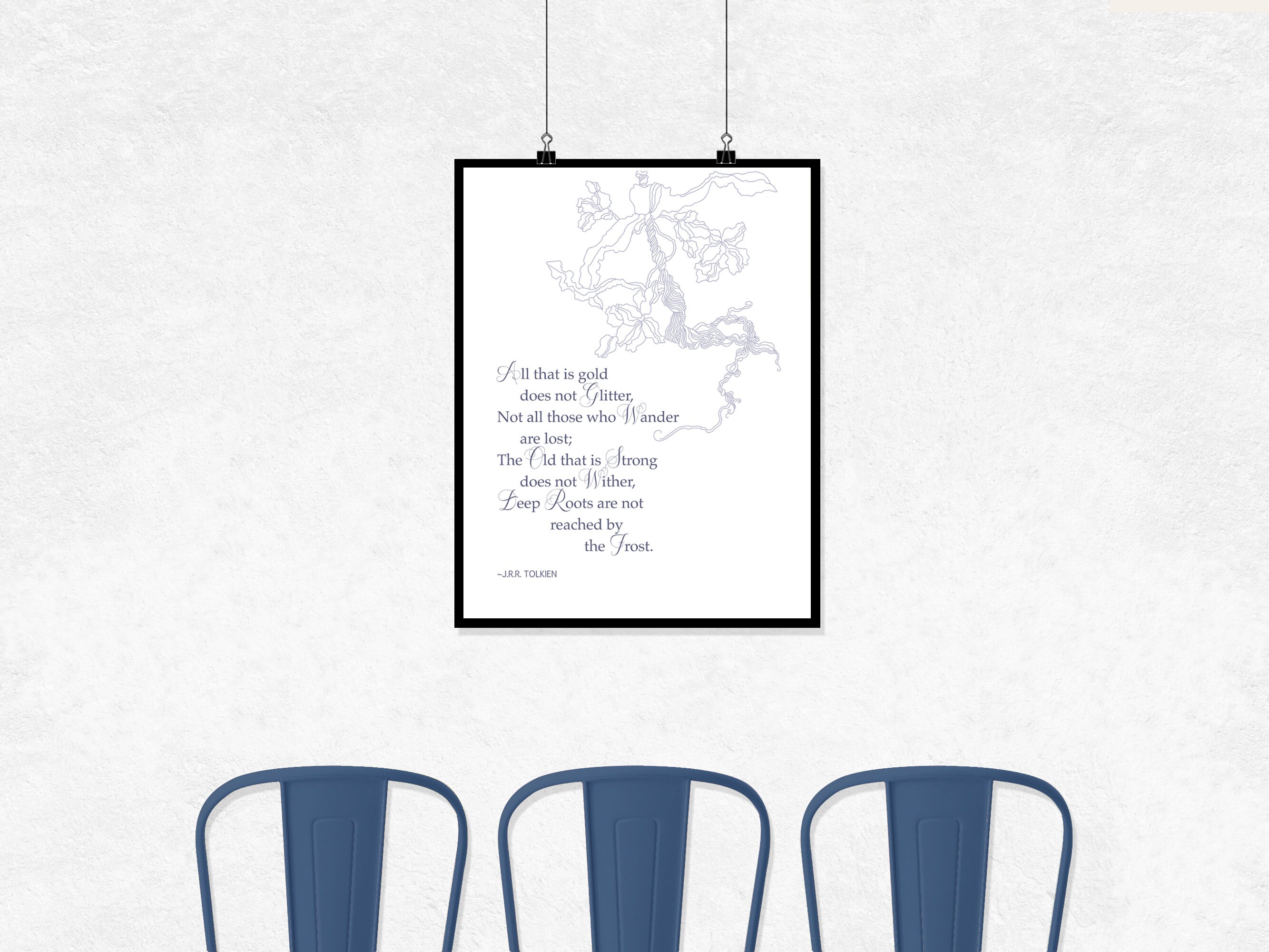 J.R.R. Tolkien Poem Illustrated Poster, Downloadable Tolkien Print ...