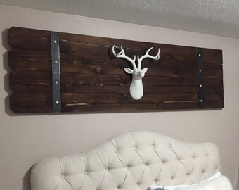 Rustic headboard | Etsy
