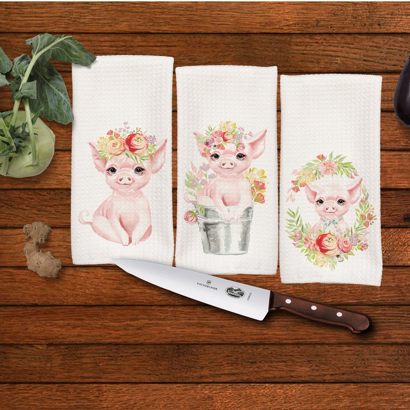 Pig Hand Towel - Etsy