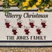 Personalized Christmas Welcome Mat, Personalized Holiday Doormat, Santa ...