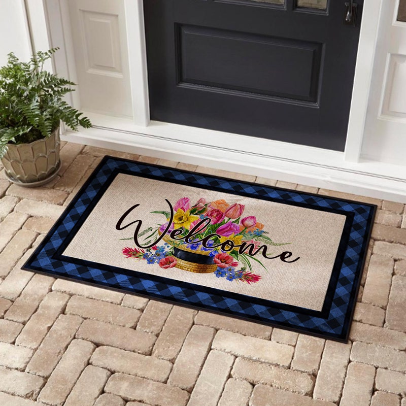 Spring Doormat - Etsy