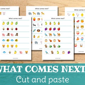 Pattern Worksheets, What Comes Next Game , Busy Book Printable ...