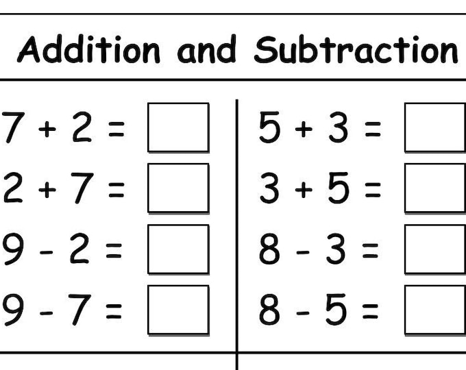 20 Printable Addition Worksheets Numbers 1-10 for Preschool ...