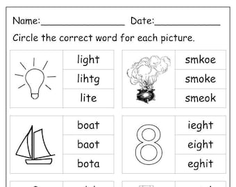 Consonant Blends Worksheets for Kindergarten Preschool Homeschool ...