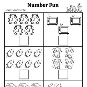 Printables Kindergarten Math Worksheets, Numbers 1 to 10, Counting ...