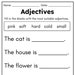 Adjectives Worksheet: Fill-in-the-blank Practice (PDF) - Etsy