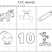 CVC Words Phonics Worksheets: Say and Write (printable With Answers) - Etsy
