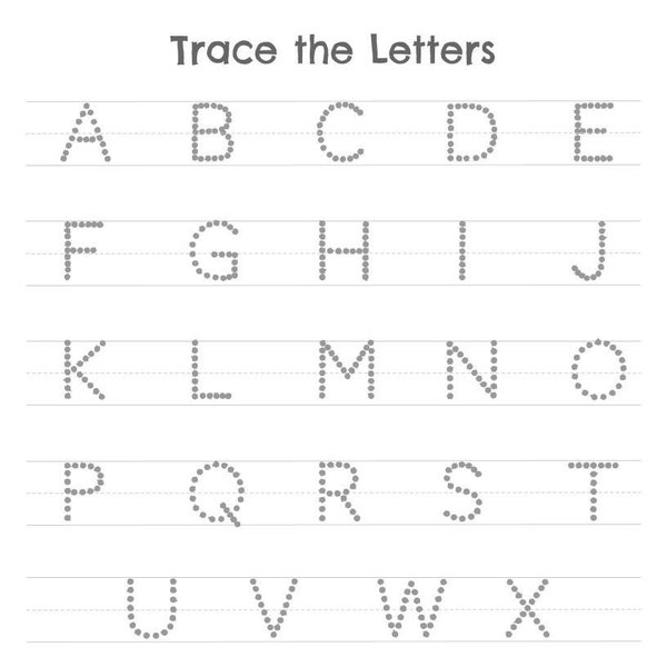 A Z Trace Worksheets - Etsy