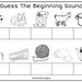 10 Printables Guess the Beginning Sound, Beginning Letters for ...