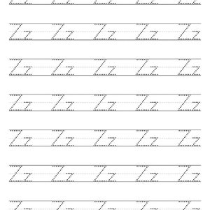 26 Printable Worksheets Trace the Letters Uppercase Lowercase A - Z ...