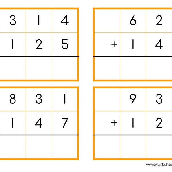 Addition Flash Cards - Etsy