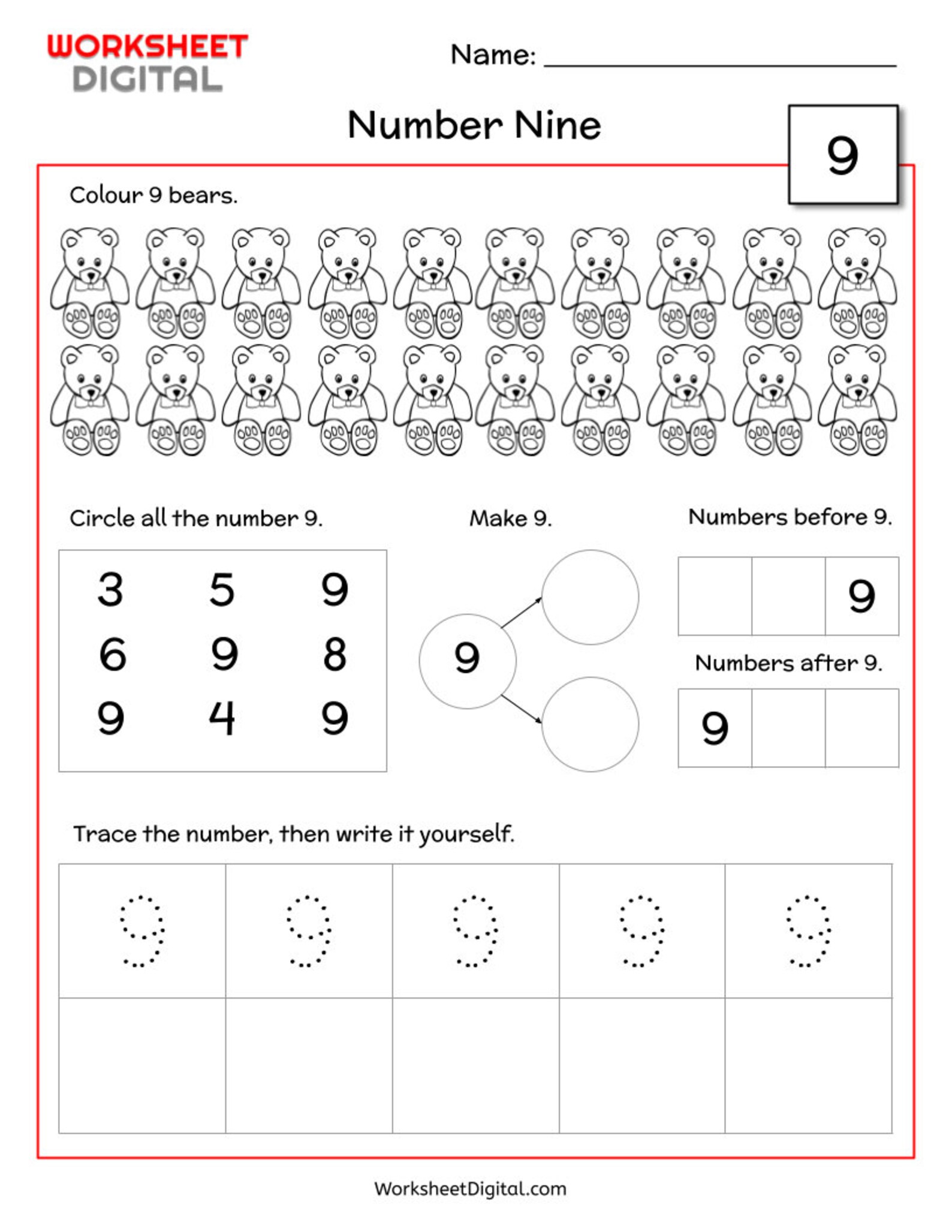 Teddy Bear Numbers 1-20 Count and Write Activity Set. - Etsy UK