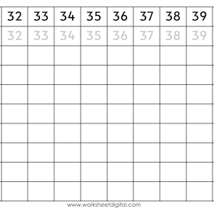 Printable Numbers 1-100 Tracing Worksheets: Homeschool Kindergarten ...