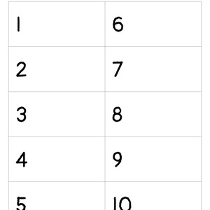 Numbers 1 20 Number Words and Tally Marks Printable - Etsy Canada