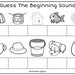 10 Printables Guess the Beginning Sound, Beginning Letters for ...