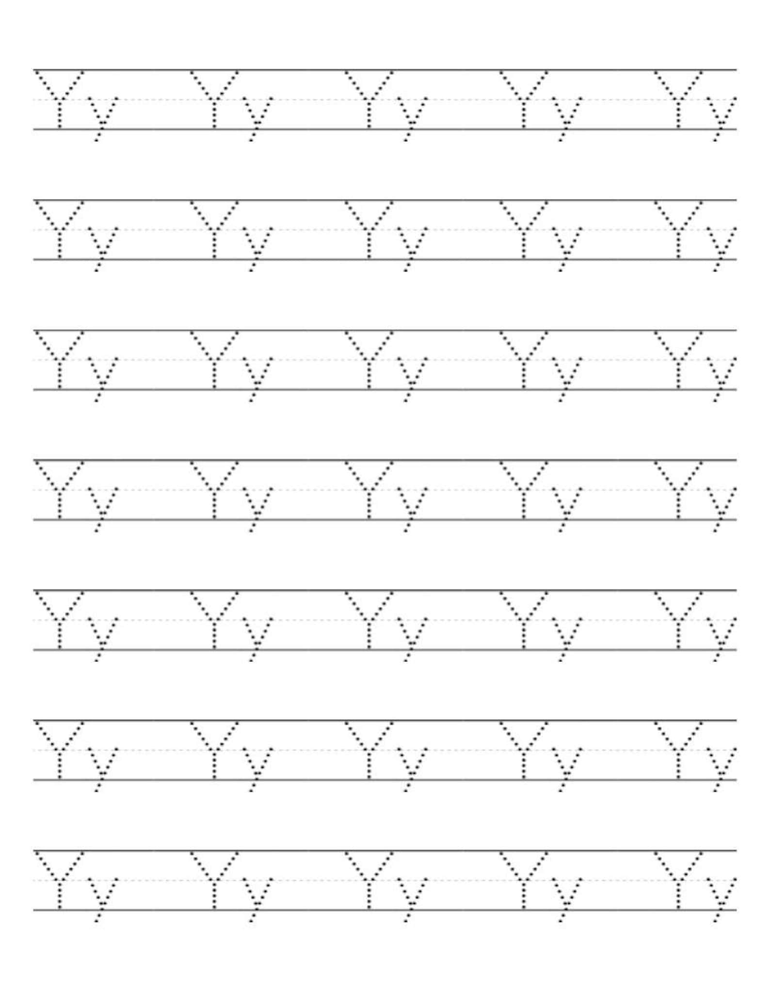 26 Printable Worksheets Trace the Letters Uppercase Lowercase A - Z Preschool, Kindergarten ...