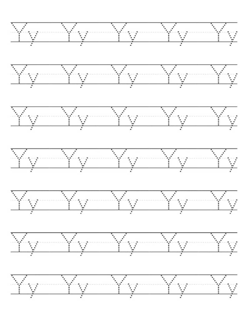 26 Printable Worksheets Trace the Letters Uppercase Lowercase A - Z ...