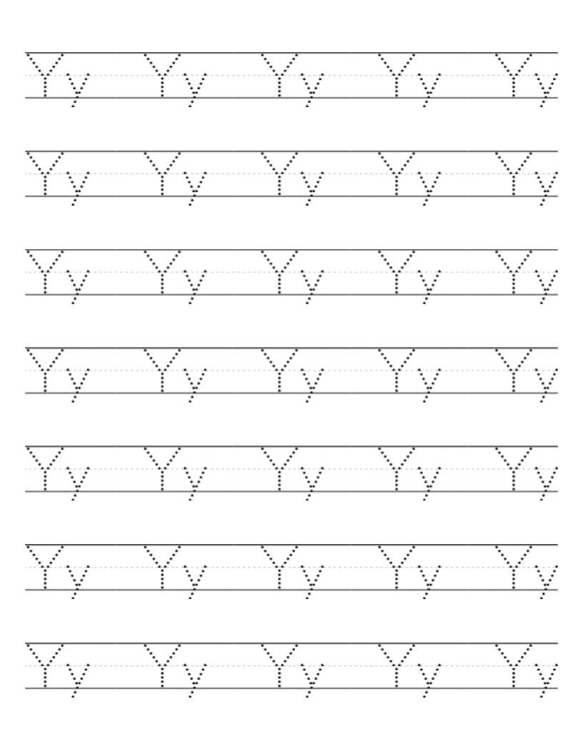 26 Printable Worksheets Trace the Letters Uppercase Lowercase A - Z ...
