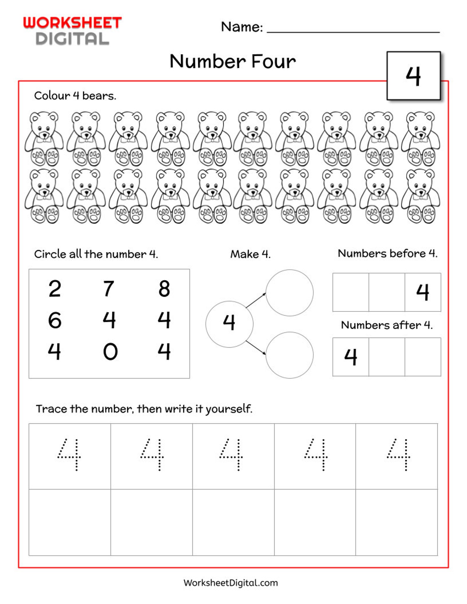 Teddy Bear Numbers 1-20 Activity Set: Count, Trace & Write (PDF) - Etsy