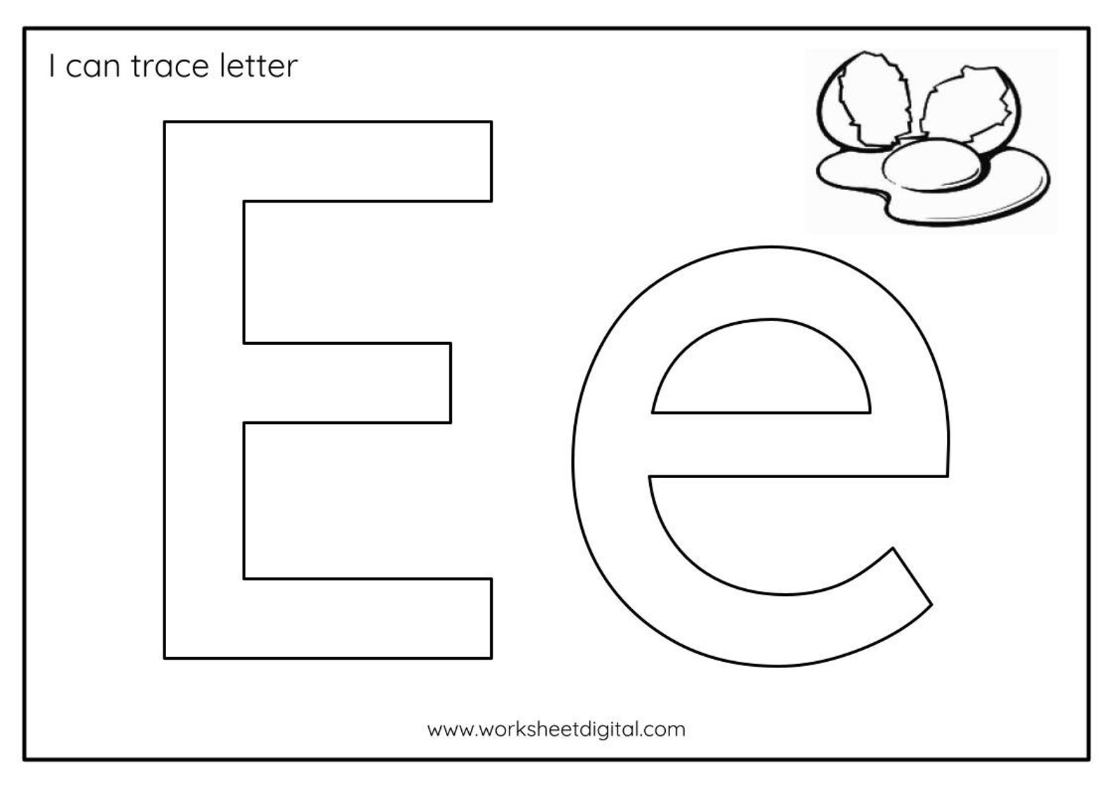 26 Printable I Can Trace the Letter Preschool, Kindergarten, Homeschool ...