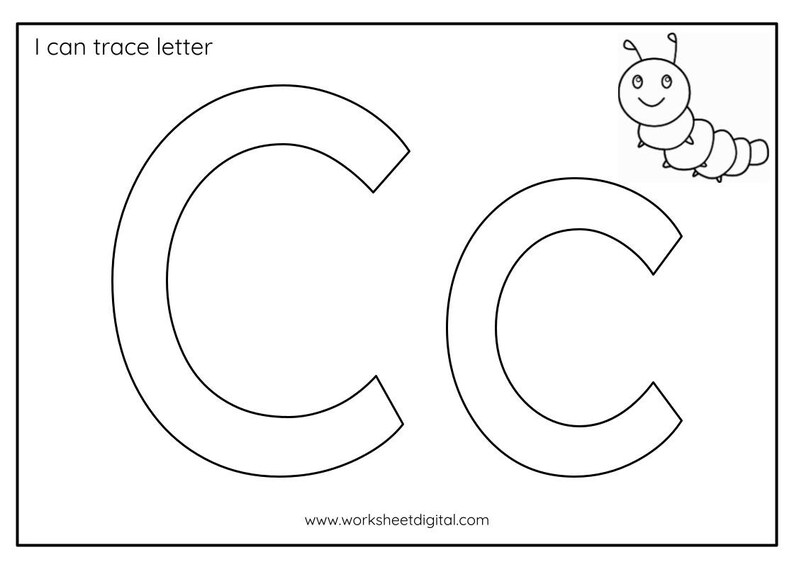 26 Printable I Can Trace the Letter Preschool, Kindergarten, Homeschool ...