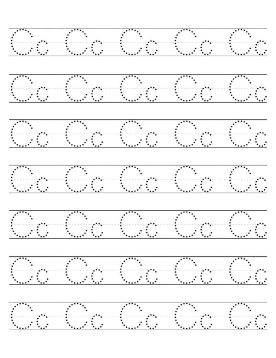 26 Printable Worksheets Trace the Letters Uppercase Lowercase A - Z ...